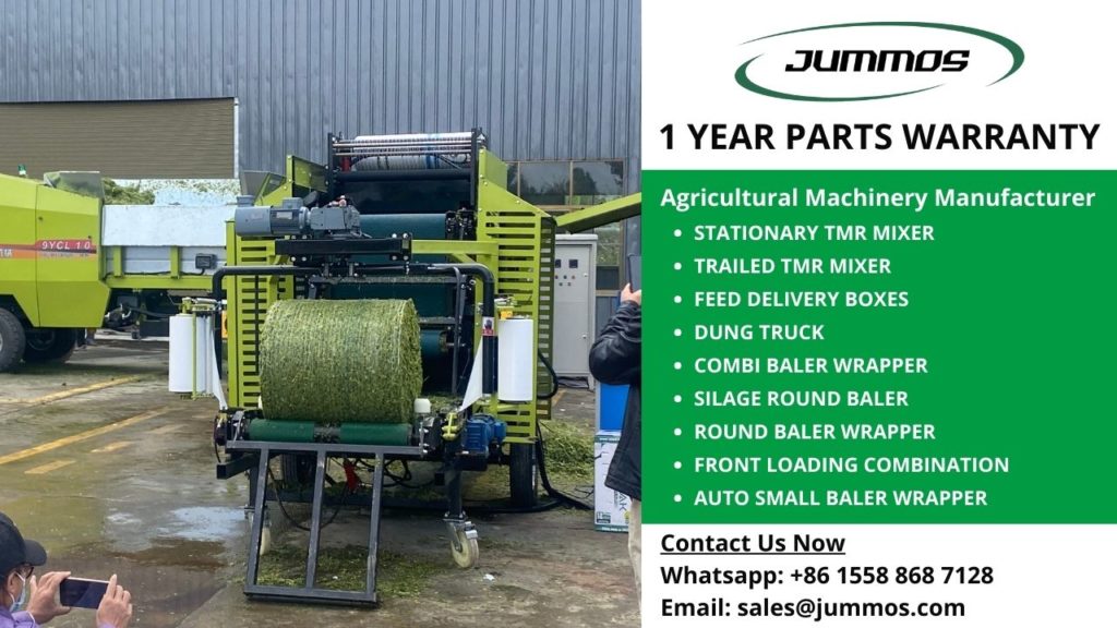 Silage Bale Wrapper With Silage Film - Jummos